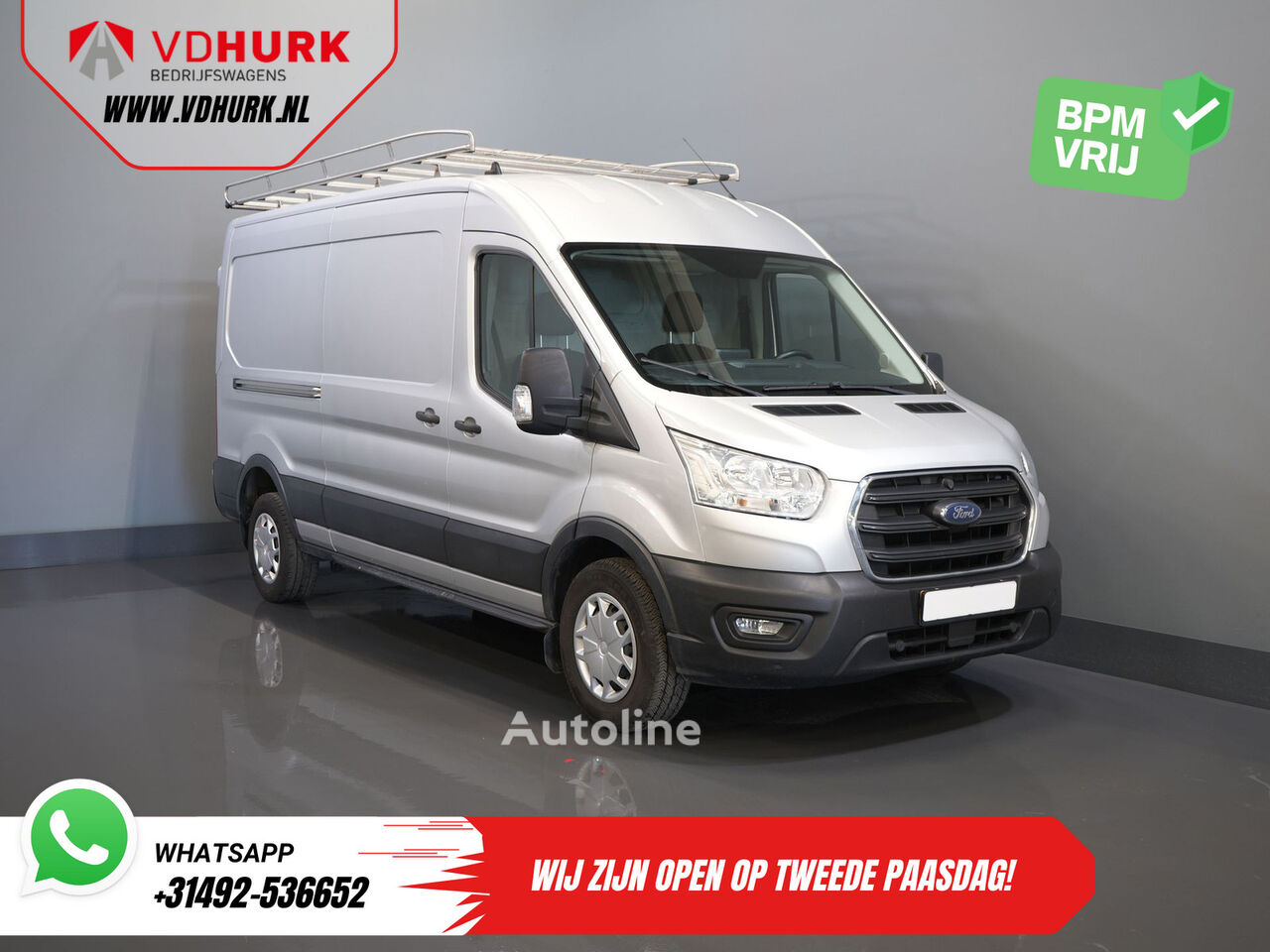 Ford Transit 2.0 TDCI 130 pk L3H2 Trend RWD BPM VRIJ! Imperiaal + lad ...
