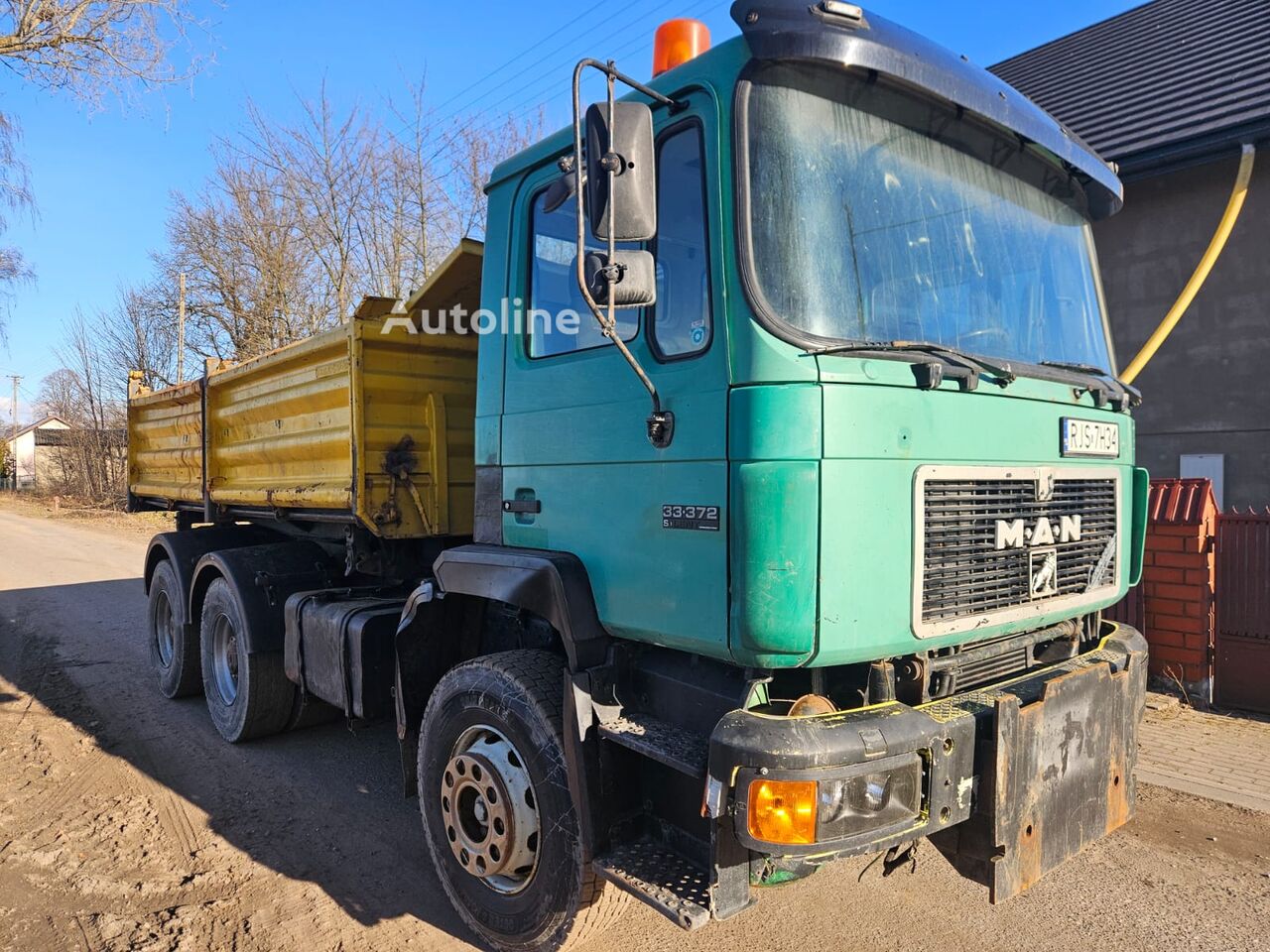 MAN 33.372 dump truck for sale Poland Lwówek, VA44189